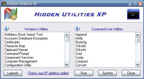 FILEnetworks Blog: Access more than 100 hidden Windows XP utilities ...